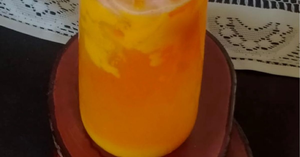Tri Layered Sunrise Mocktail Recipe by Madhumita Bishnu - Cookpad