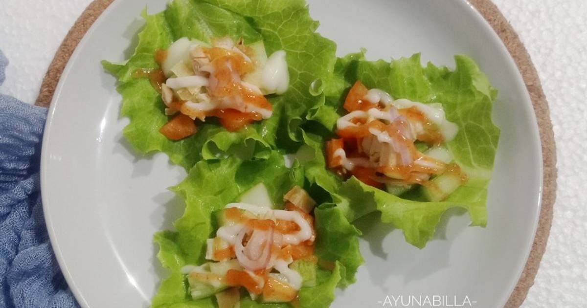 Resep Salad Ayam (Bite-Size) oleh ayunabillarumaropen - Cookpad