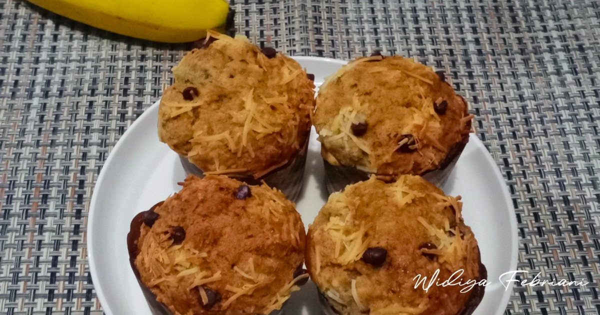 Resep Muffin Pisang Chocochips oleh Widiya Febriani - Cookpad