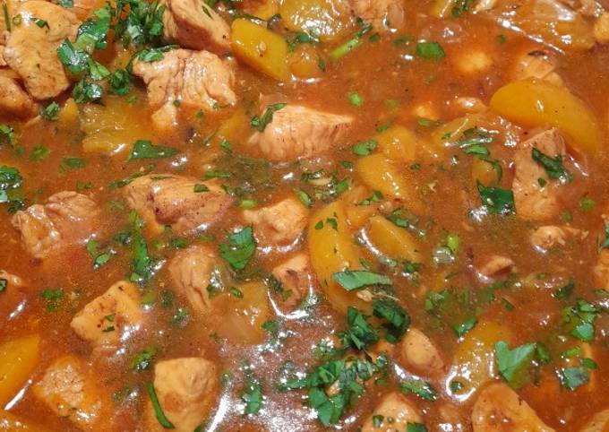 Chicken pilav with peaches Recipe by Annik B - Cookpad