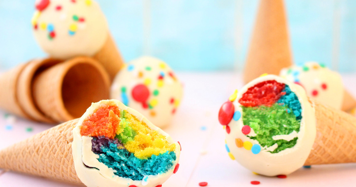Cake Pops En Forma De Cono De Helado Receta de Lolita la pastelera