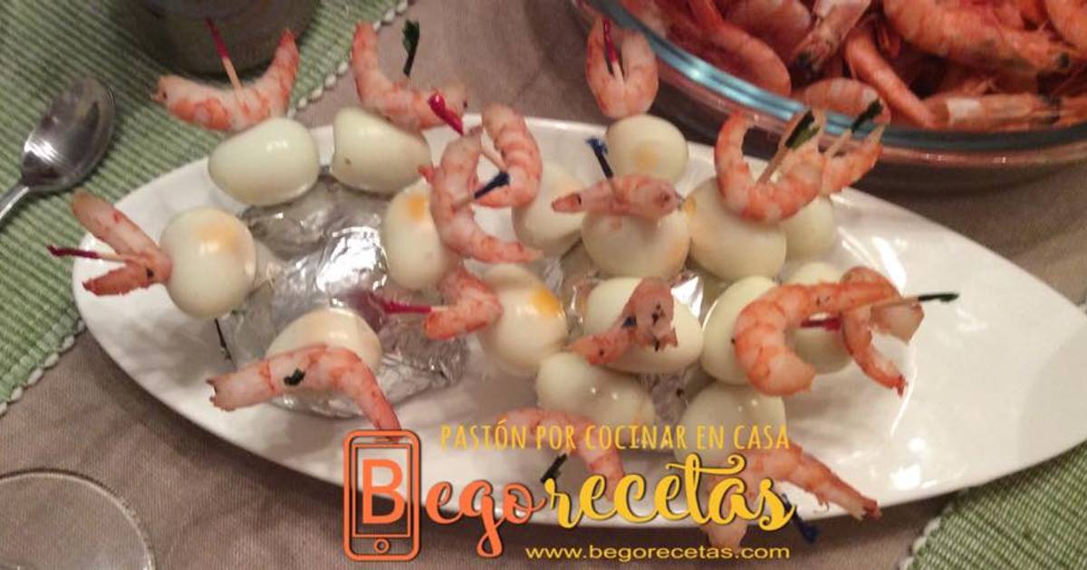 28 recetas muy ricas de pinchos de gamba y huevo compartidas por ...