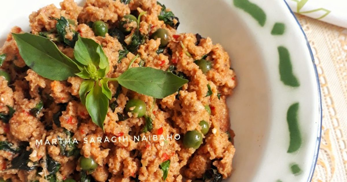 Resep Oseng Oncom Leunca Kemangi oleh Martha Saragih Naibaho - Cookpad