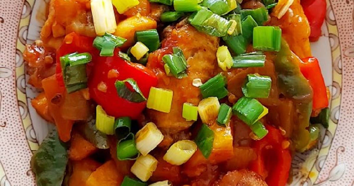 Resep Ayam goreng saos asam manis pedas oleh Yuyun Manis - Cookpad