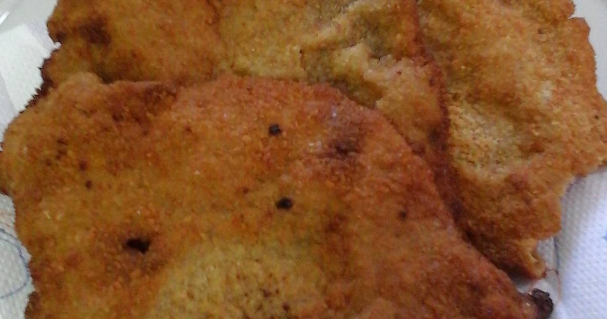 Milanesa con pan y harina - 16 recetas caseras- Cookpad