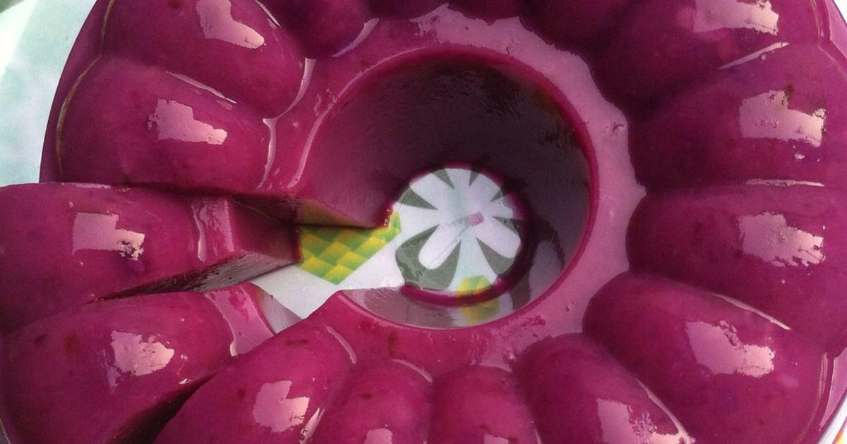 Resep Pudding ubi ungu rasa anggur oleh Fie Al Ishaq - Cookpad