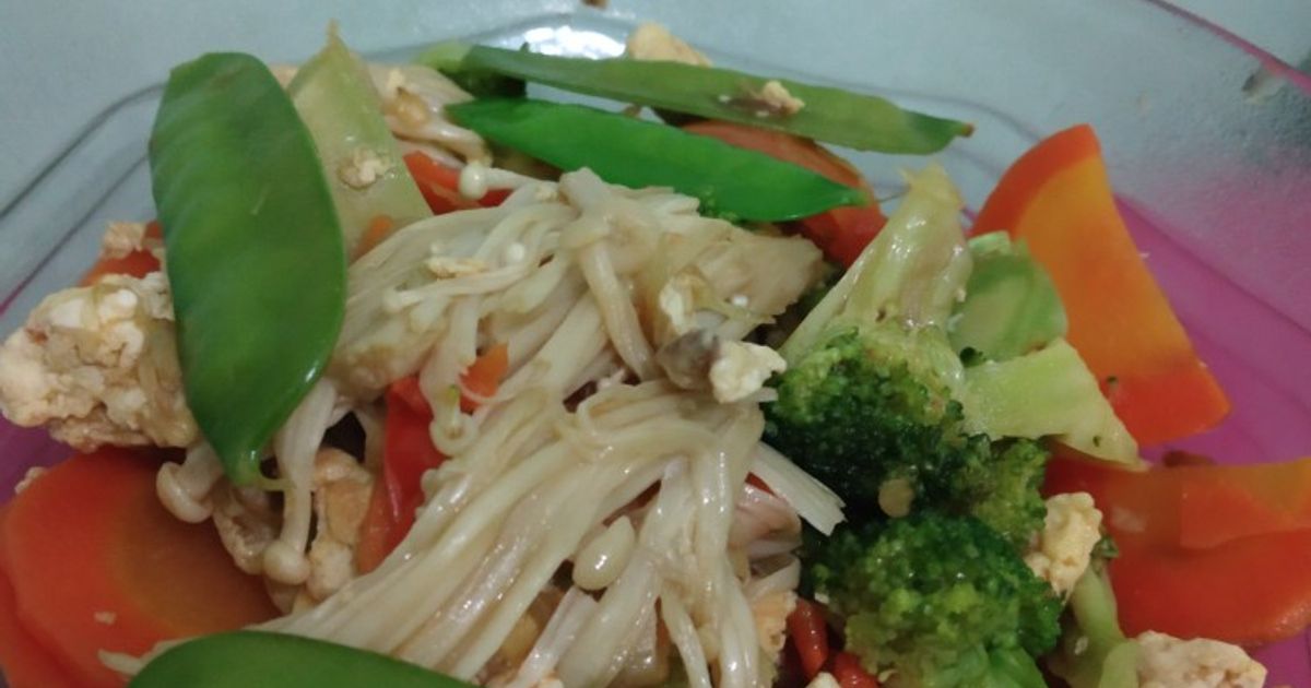 Resep Capcay Kapri Jamur Enoki oleh Hilmy Isna Ashari - Cookpad