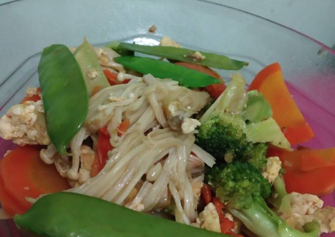 Resep Capcay kapri jamur enoki oleh Hilmy Isna Ashari - Cookpad