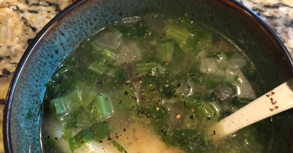 White Fish Soup With Mustard Greens Recipe By Minh Hayes