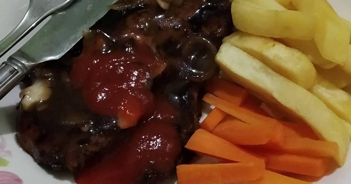 Resep Chicken steak saos barbeque oleh Santi Gruis - Cookpad