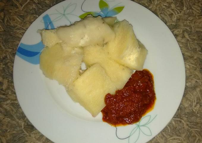 Water yam and stew Recipe by Barack Oizamsi Apologun (Abjmom56) - Cookpad