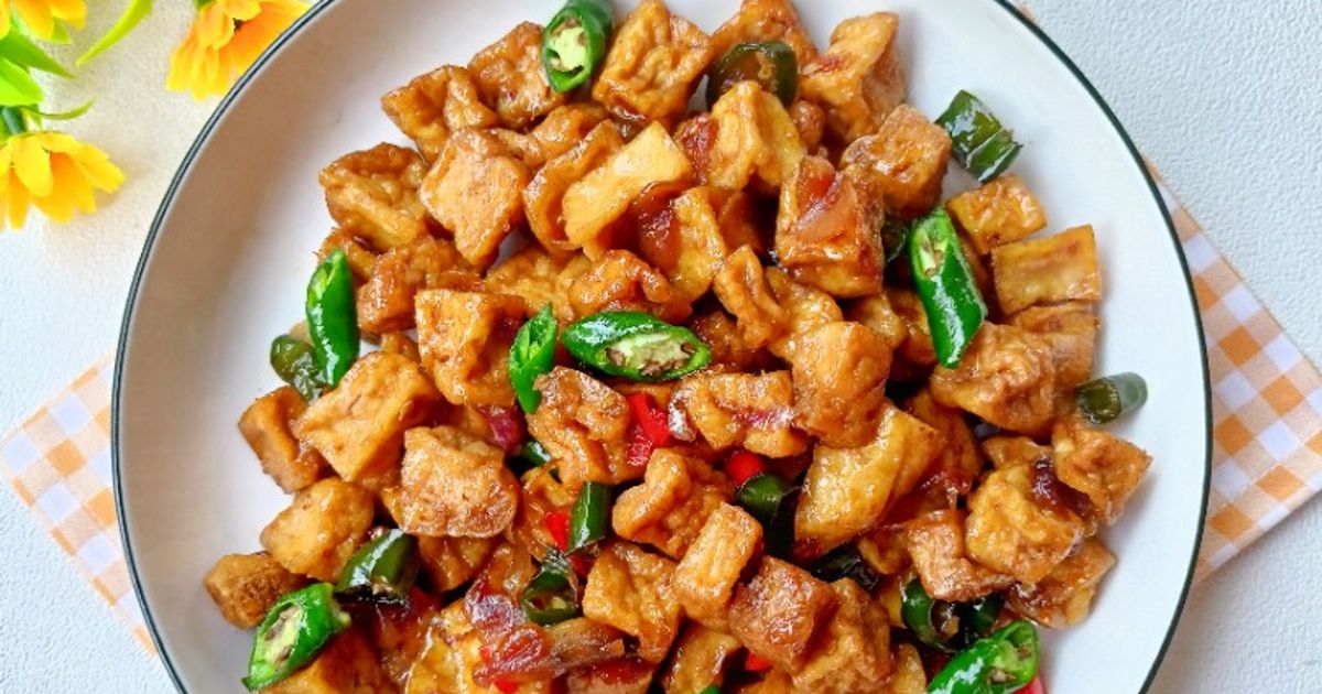 Resep tahu tahu kecap cabe hijau rumahan enak dan mudah - Cookpad