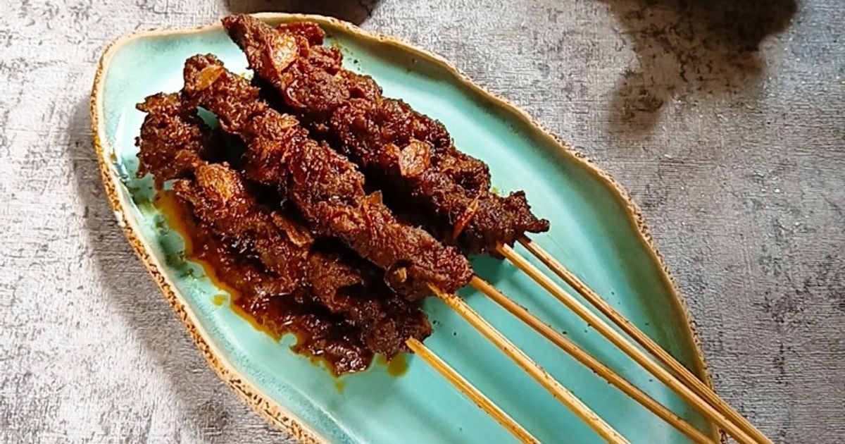 Resep Sate Daging Sapi Bumbu Rujak oleh nidarudi - Cookpad