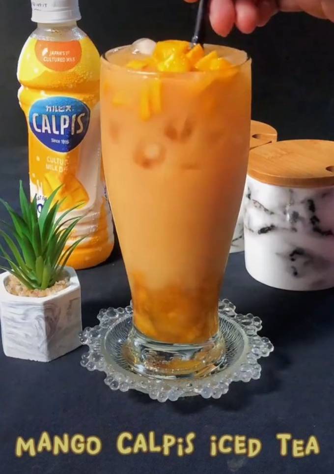 Resipi Mango Calpis Iced Tea oleh Kakak Faa - Cookpad