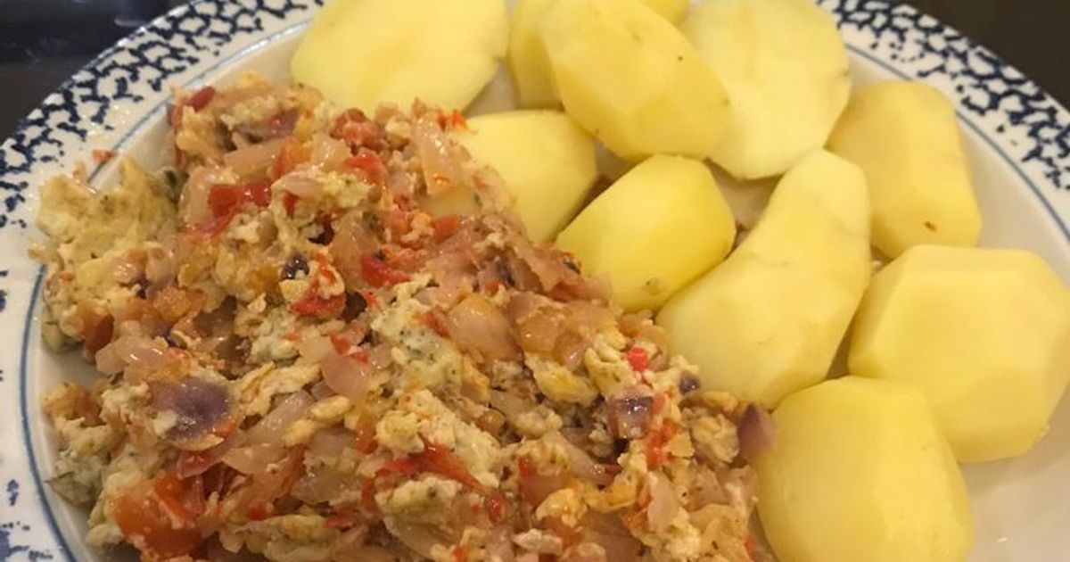 Boiled Irish Potatoes And Scrambled Eggs Recipe by Abjm belle affairs ...