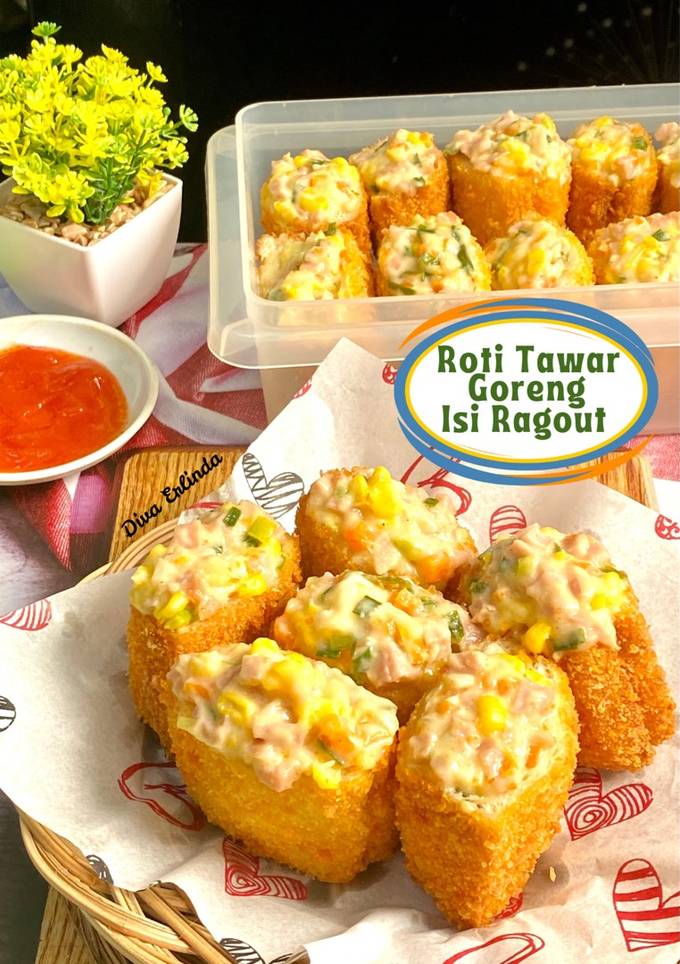 Resep Roti Tawar Goreng Isi Ragout (Viral) oleh Agustina Erlinda - Cookpad