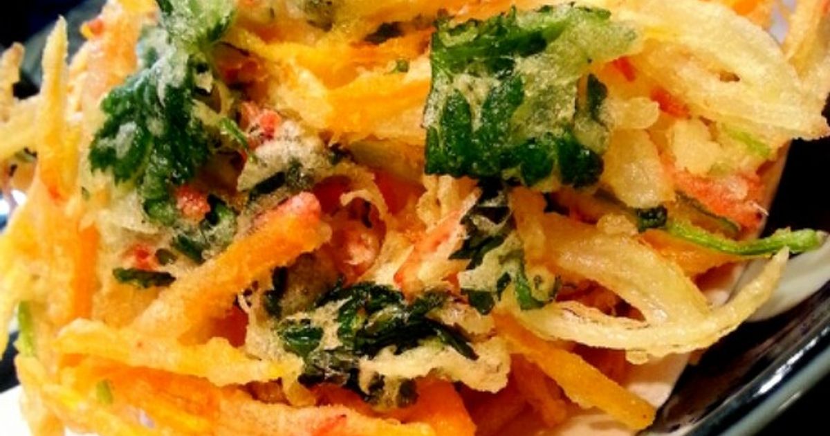Crispy & Crunchy Kakiage (Japanese Vegetable Tempura Fritters) Recipe ...