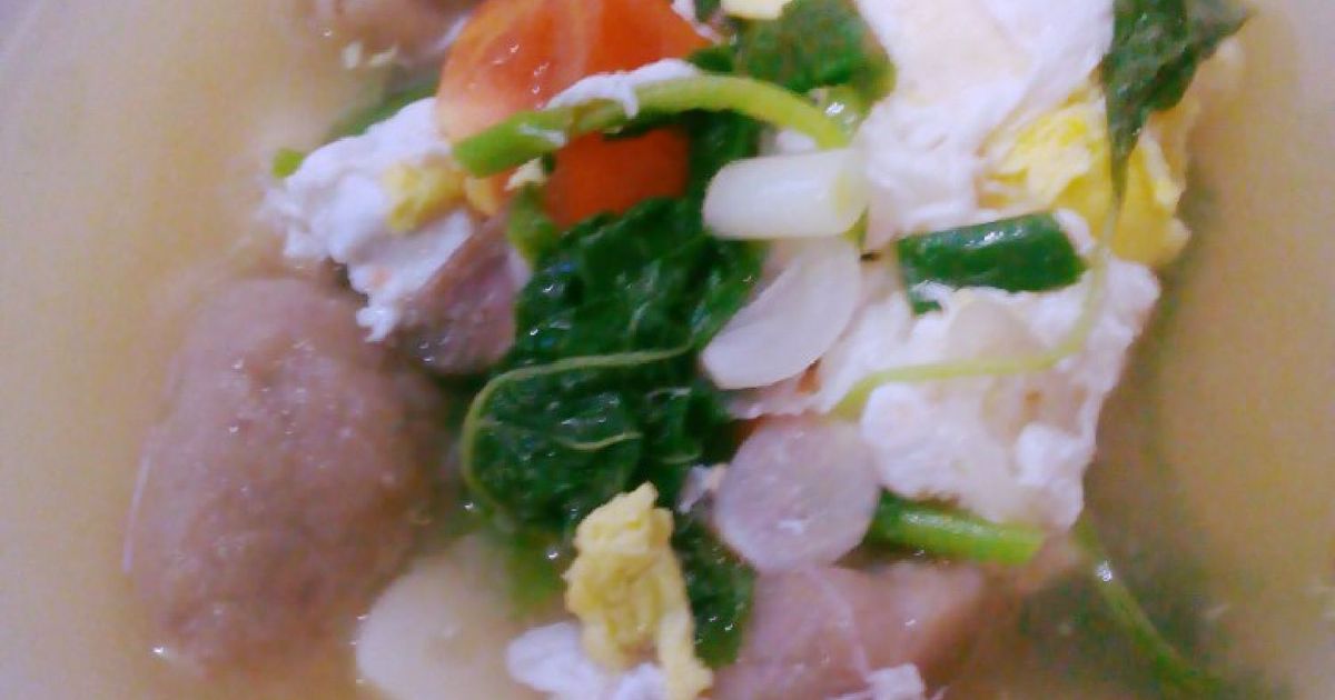Resep Sup Bayam Kuah Kaldu Telur Alami oleh Bunda Syauqi-Silmi - Cookpad
