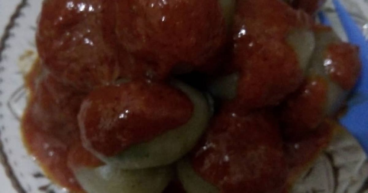 Resep Cilok Saos Kacang oleh Tuti hantiyah - Cookpad