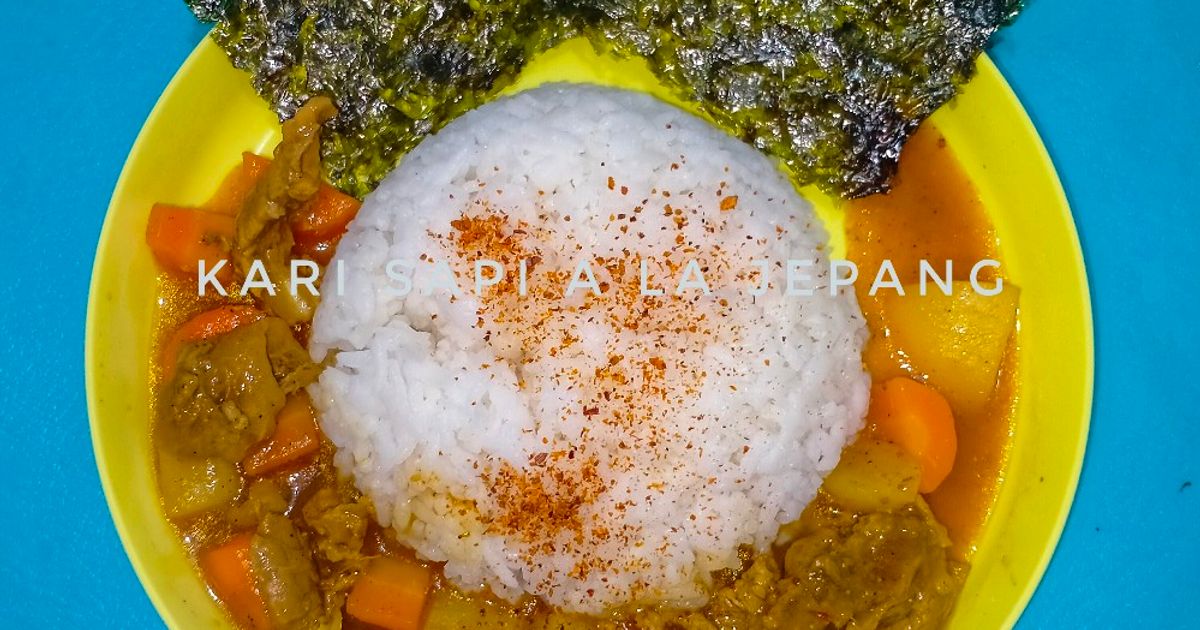 Resep Kari Sapi Ala Jepang Simple (4 Bahan) oleh Unga - Cookpad