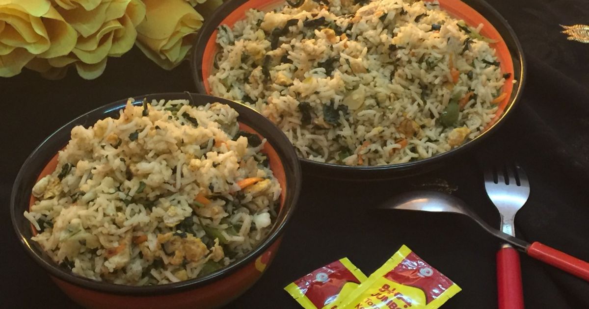Manathakkali Keerai (Sunberry Leaves) Fried Rice Recipe by Jaleela ...