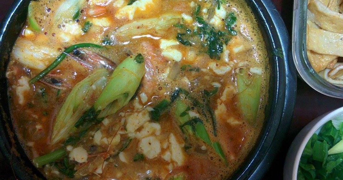 Sundubu Jjigae (Spicy Tofu Stew) Recipe By Yuna Mom's