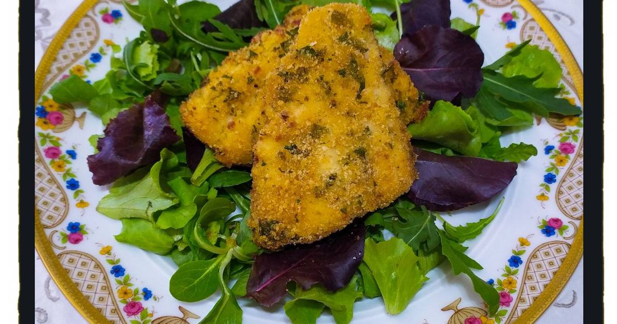 Ricetta Filetti di Scorfano Impanati alla Siciliana con Insalatina ...