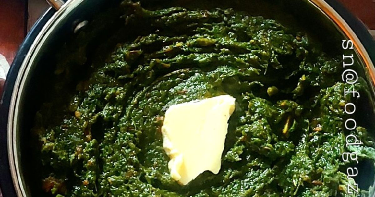 Sarson Ka Saag Recipe by Shradha Nema (foodgazin') - Cookpad