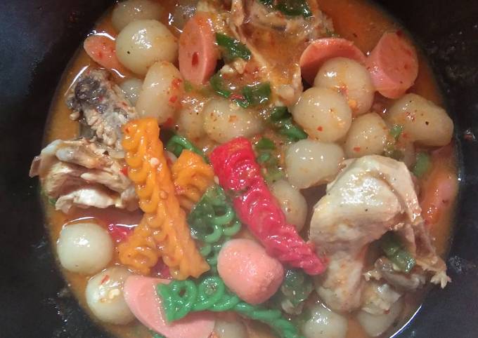 Resep Seblak bacil ayam kerupuk oleh Laras Nonk - Cookpad