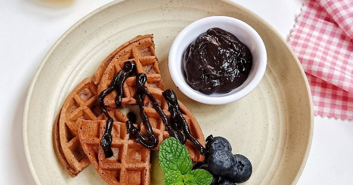 80 resep waffle toping coklat enak dan mudah - Cookpad