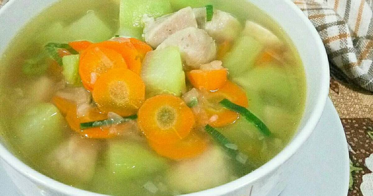 Resep Sup labu siam oyong oleh Annisa Ratu Aqilah - Cookpad