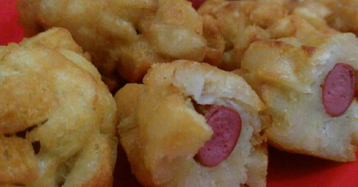 Resep 감자 핫도그 (Dokkebi / Hottang / Korean Potato Hot Dog) 🍔 oleh Ken ...