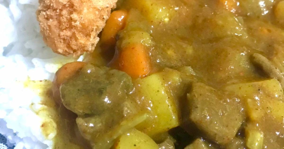 Resep Beef Curry / Kari / Kare Sapi dengan Ebi Furai / Udang Goreng ...