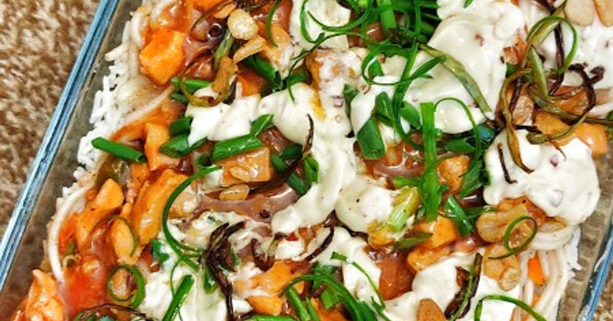 Singaporian Rice Platter Recipe by Sanober Danish - Cookpad