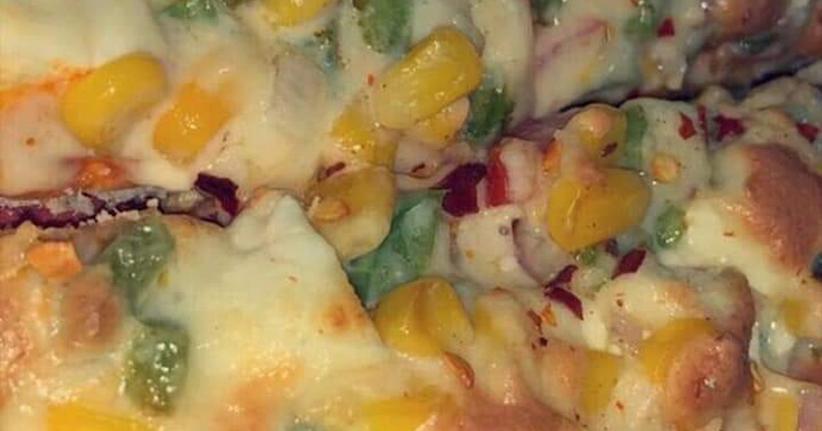 Cheese Corn Pizza Recipe by Manju Ramesh Arora - Cookpad