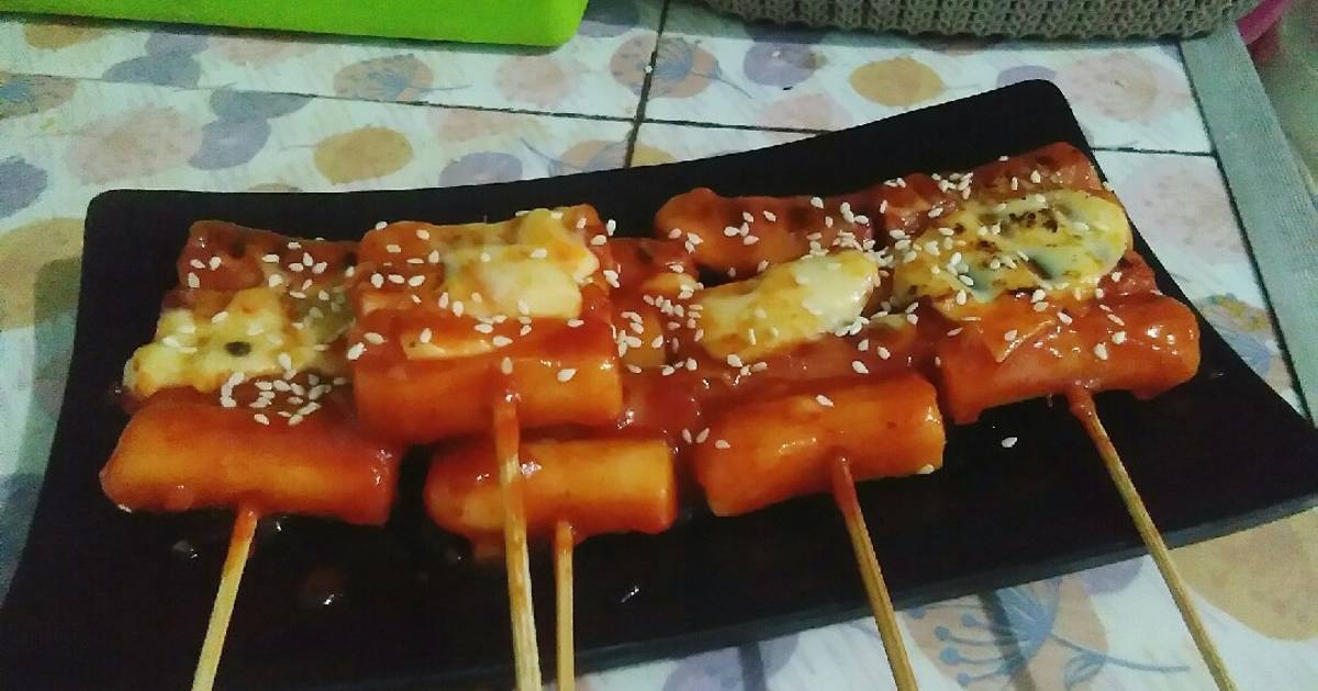 Resep So-tteok wth cheese (sosis tteokpoki) oleh Kiki_Nomuyepo - Cookpad