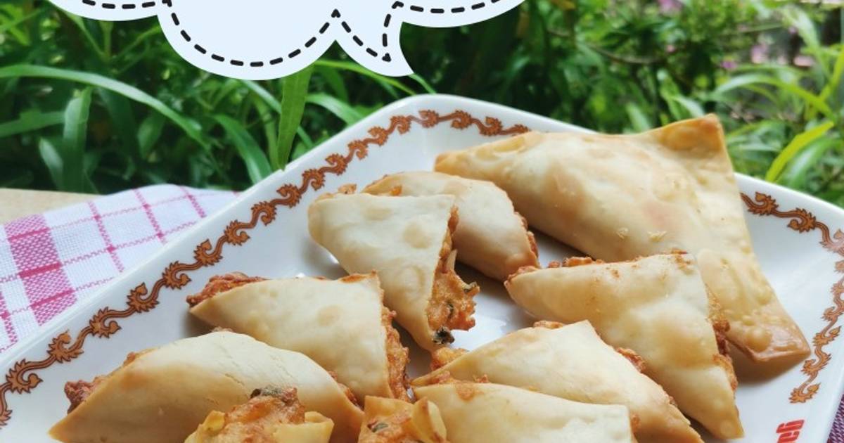 Resep Pangsit goreng isi ayam tahu tanpa telur oleh Nissa Fawwaz Adilah ...