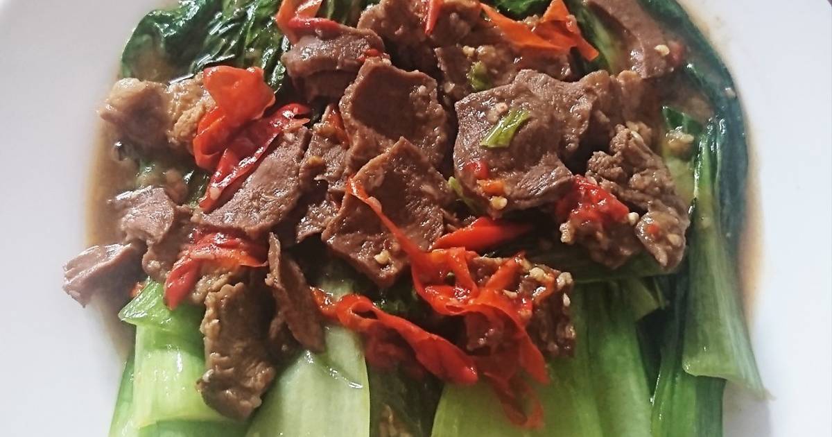 102 resep baby kailan daging enak dan mudah - Cookpad