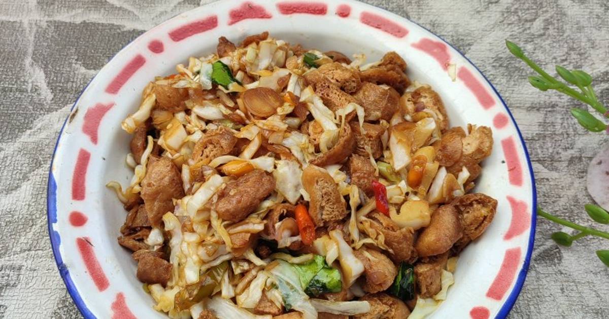 Resep Tumis Kubis Tahu Kering oleh Widjie Astuti - Cookpad