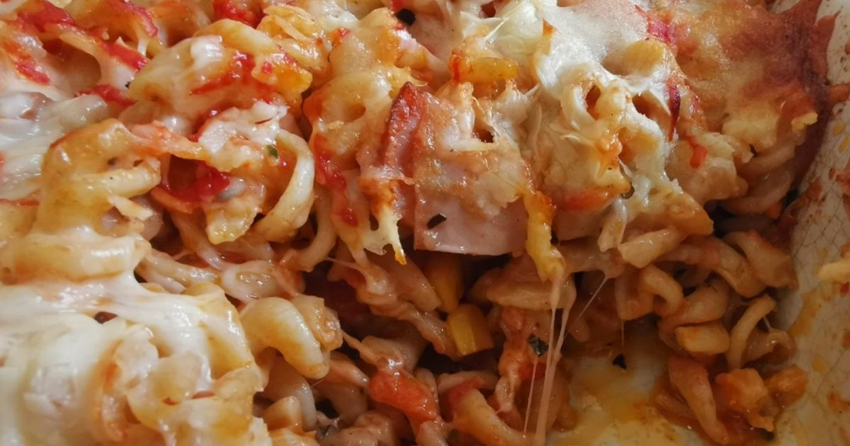 ζυμαρικά σαν πίτσα (Pizza Pasta Bake) 🤤🤤🤤 Συνταγή από τον/την Elenaaaki ...