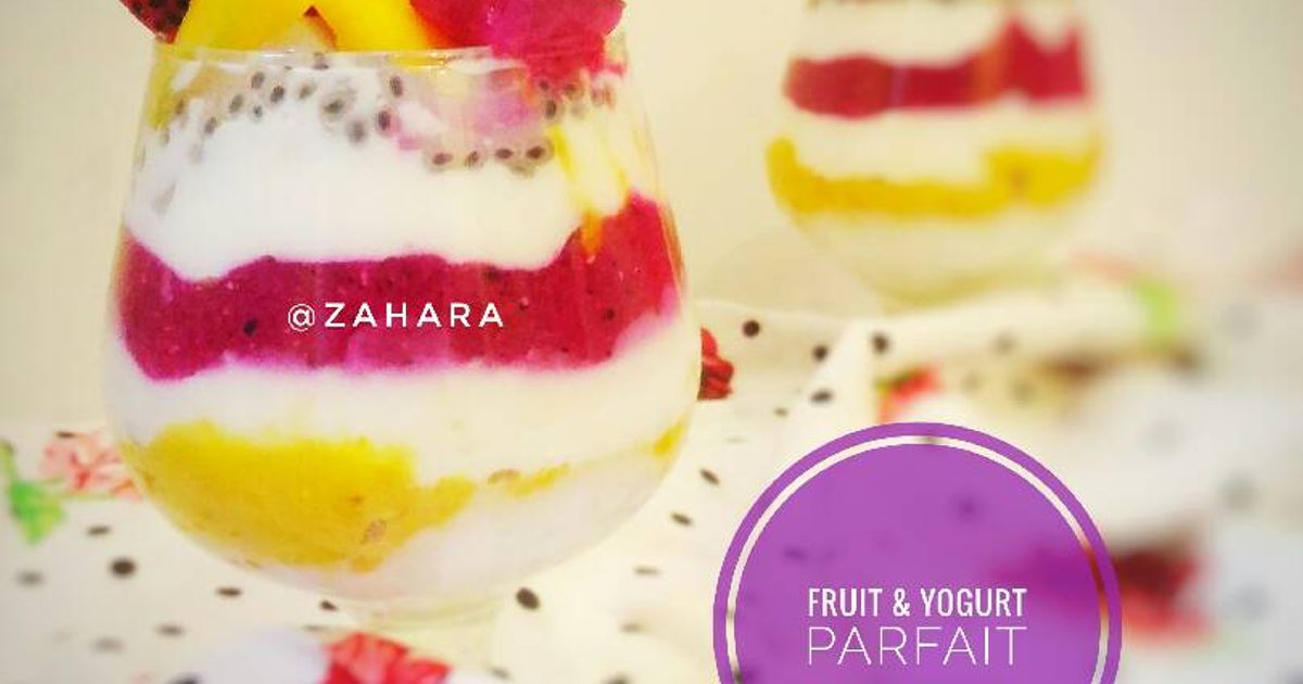 Resep Fruit & Yogurt Parfait oleh Zahara - Cookpad