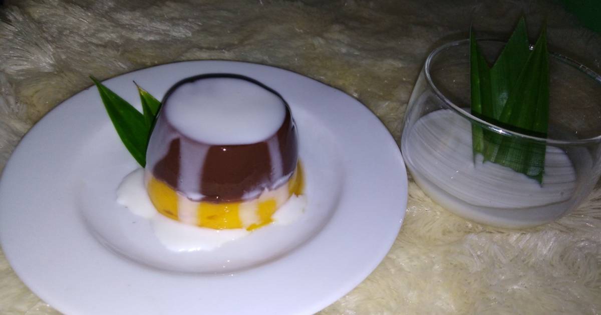 Resep Dessert mango pudding with fla(By Ressa) oleh ressa - Cookpad
