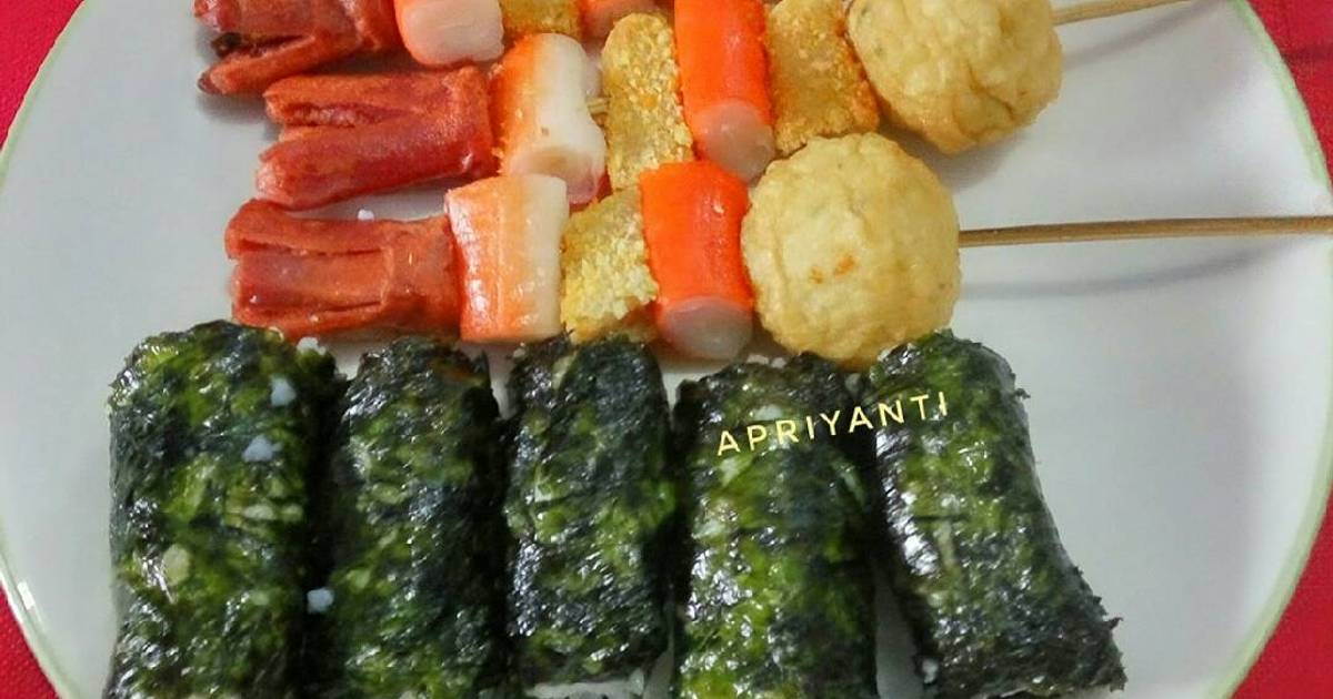 Resep Bekal sekolah: sate sosis, nuggets, bakso, dan crab stick oleh ...