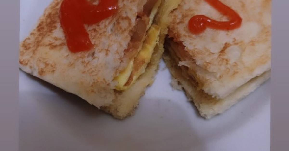 Resep Burger roti tawar oleh Irma Pramuditya - Cookpad