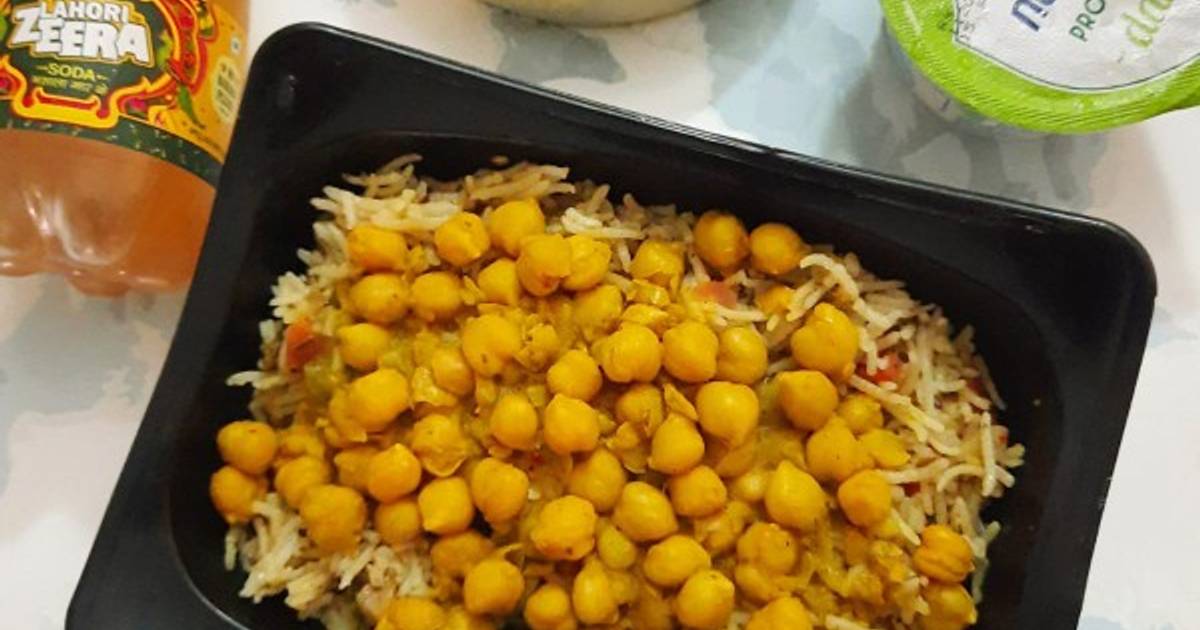 Chawal chole Recipe by renu bhasin - Cookpad