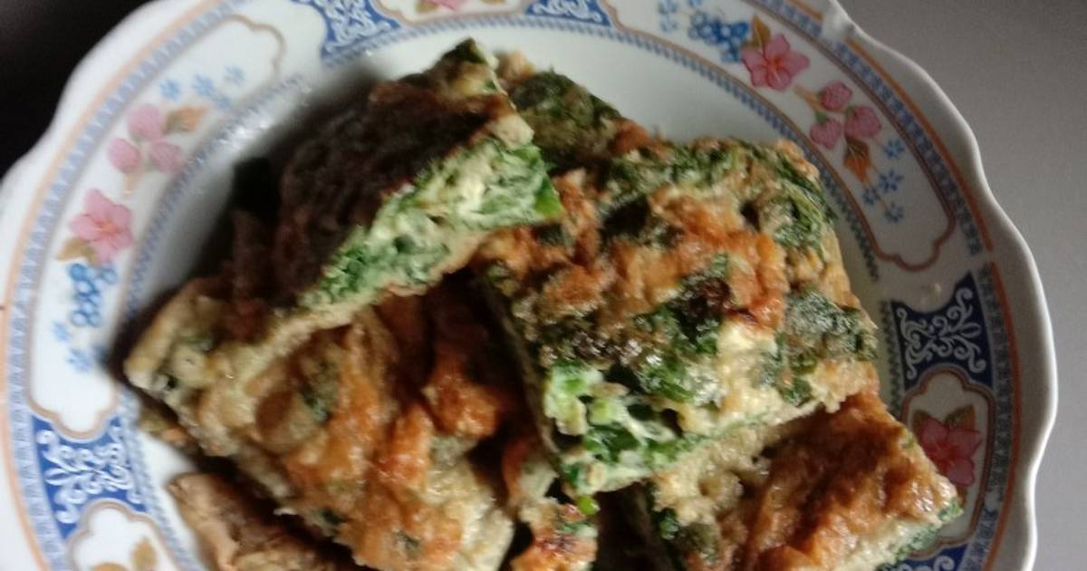 Resep Telur Dadar Bayam oleh Erlyn Bukhori - Cookpad