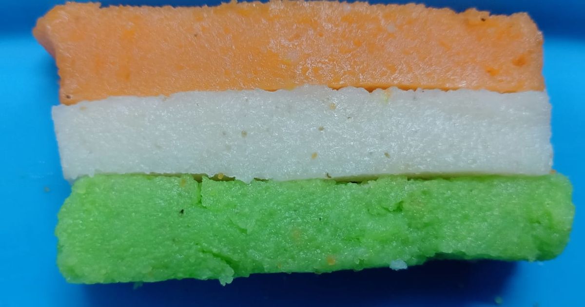 Independence Day Tricolor Kesari Sweet Recipe by Dorcas Elizabeth - Cookpad