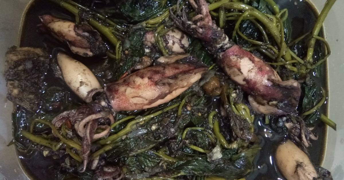 Resep Cumi-cumi daun ubi jalar oleh Muhammad Ali Gunawan - Cookpad