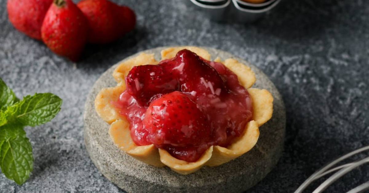 Resep Strawberry mini tarlet oleh cutzamania - Cookpad