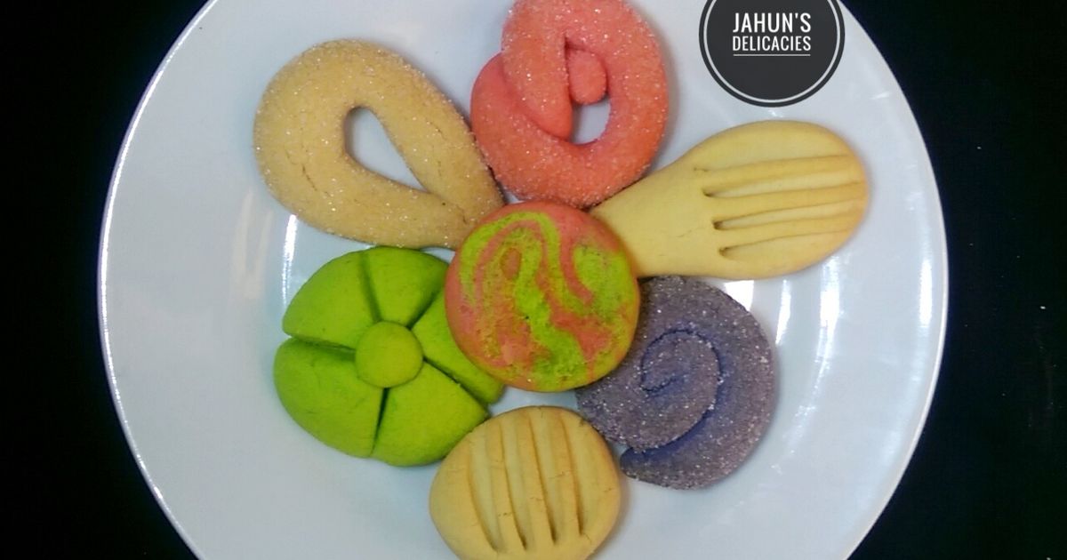 Colored Cookies 2 Recipe by Jahun's Delicacies - Cookpad